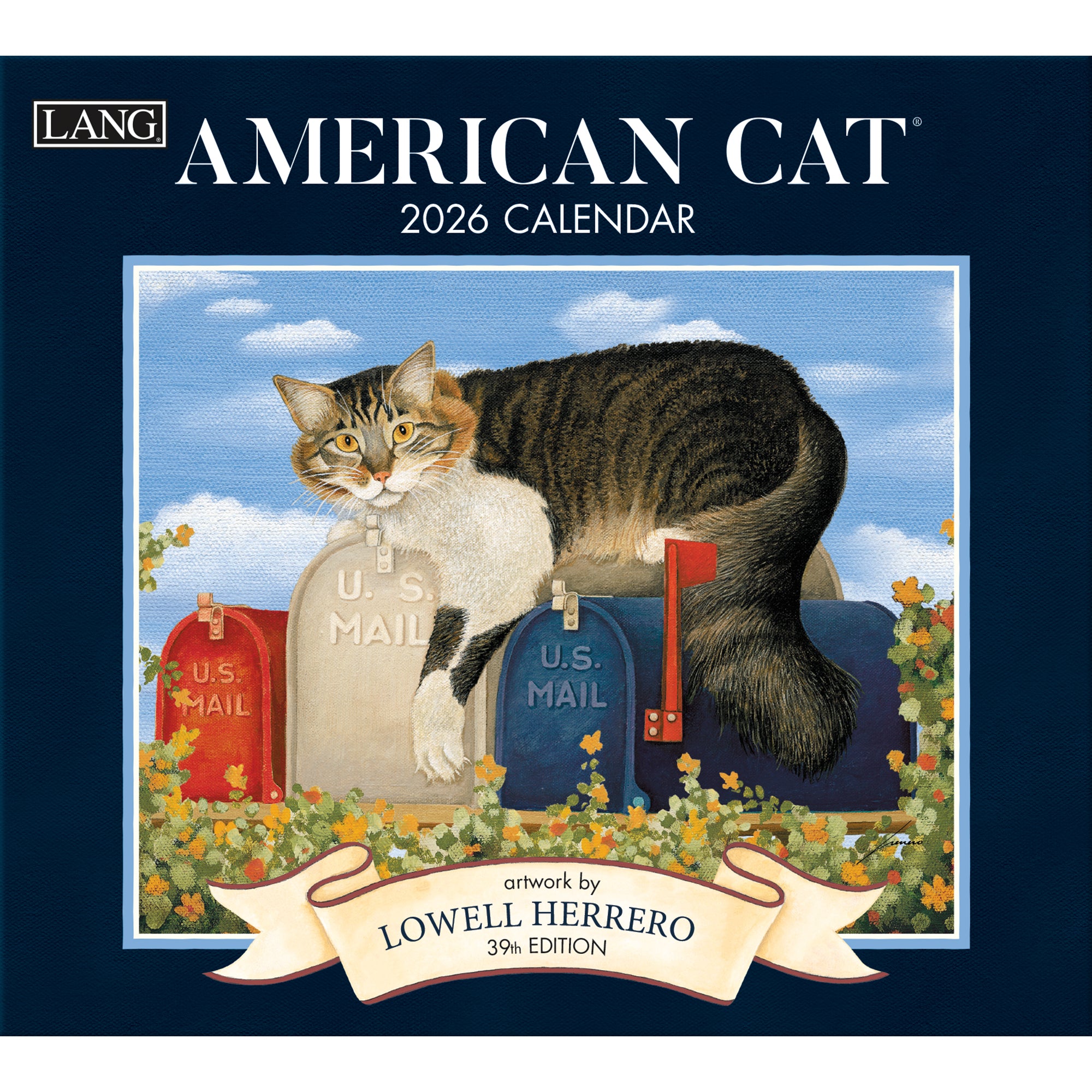 2026 LANG American Cat™ - Deluxe Wall Calendar at Just Calendars USA